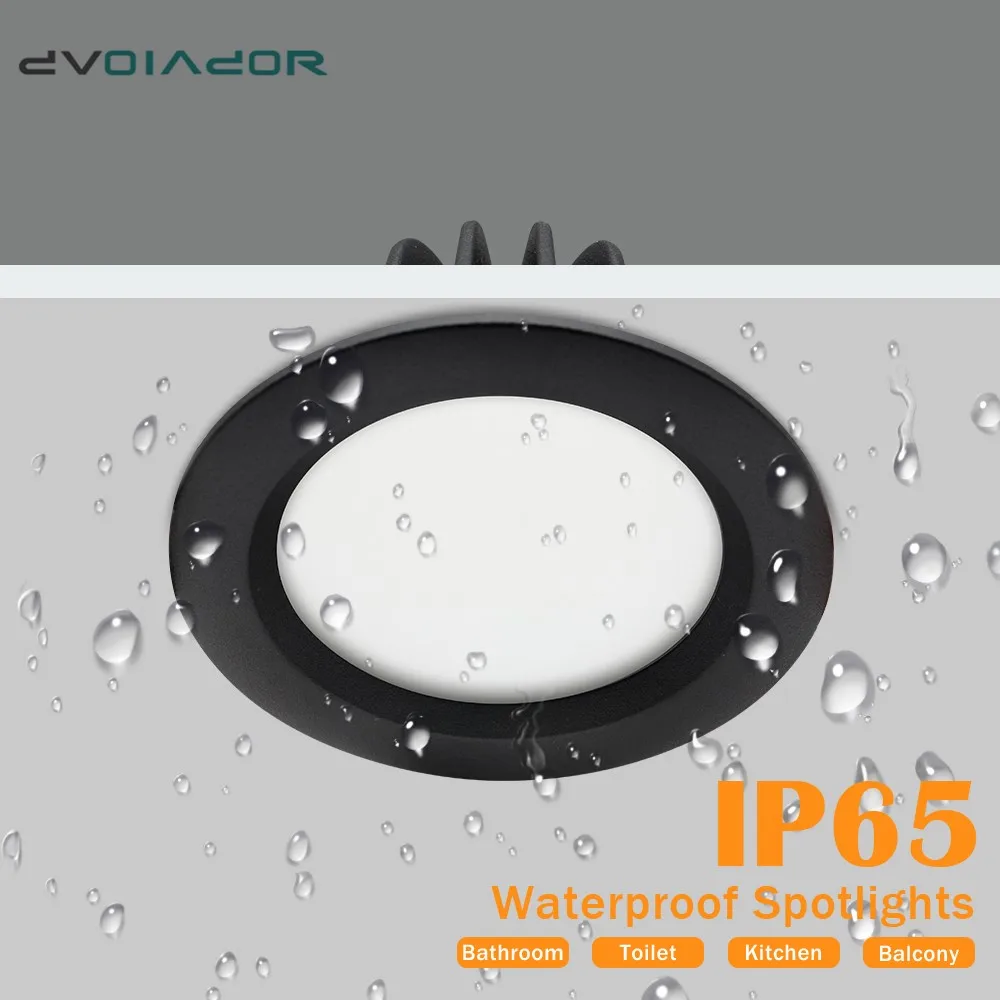 Bathroom Waterproof LED Downlight 15W 12W IP65 Recessed LED lamp lights ...