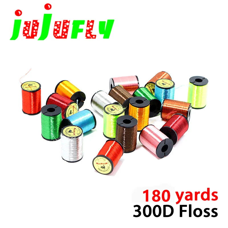 1spool-300D-neon-fly-tying-thread-4-0-big-fly-thread-180yds-flat-floss ...