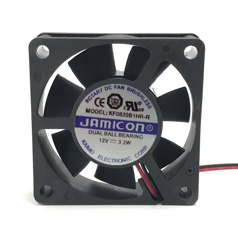 original 6020 6CM 12V 3.2W Double Ball Chassis Cooling Fan KF0620B1HR-R ...