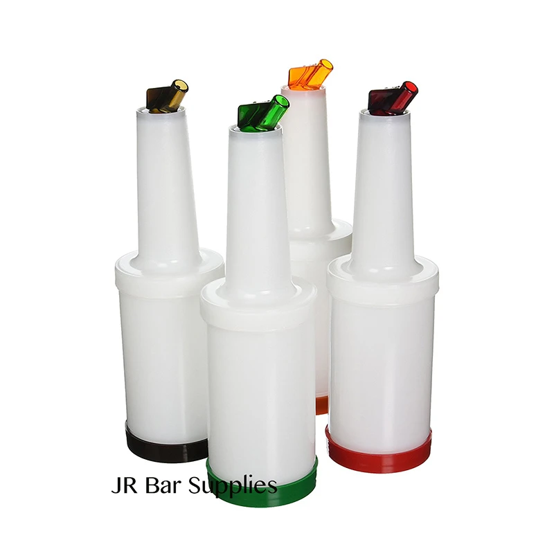4pcs Bar Fruit Juice Containers Fruit Juice Bottles - Commercial Grade ...