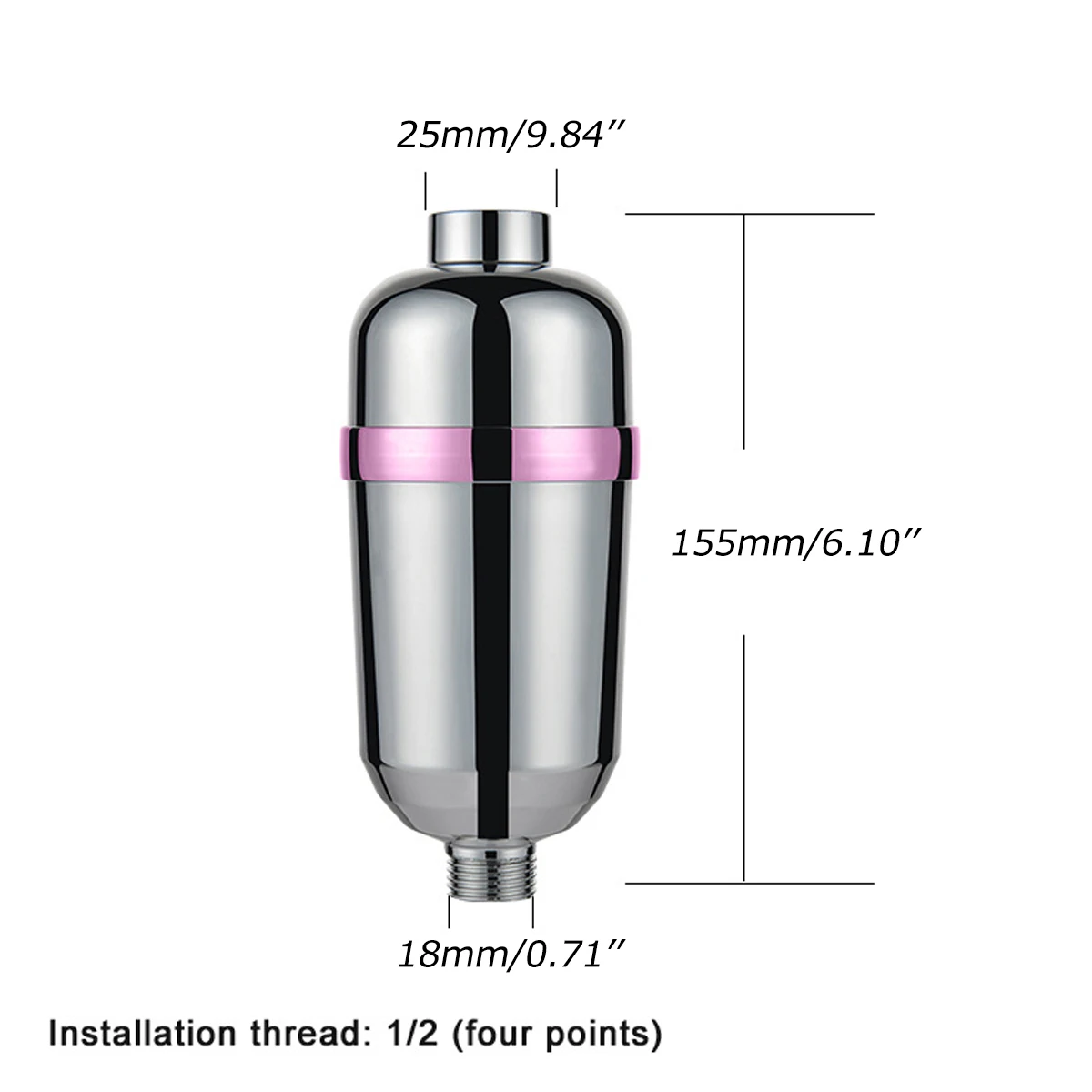 15 Bathroom Shower Filter Bathing Water Filter Purifier Water Treatment ...