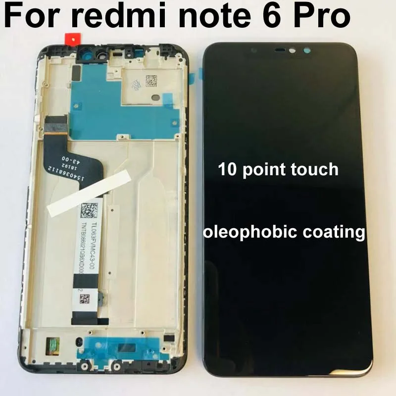 Original for Xiaomi Redmi Note 6 Pro Global LCD Display Screen Touch ...