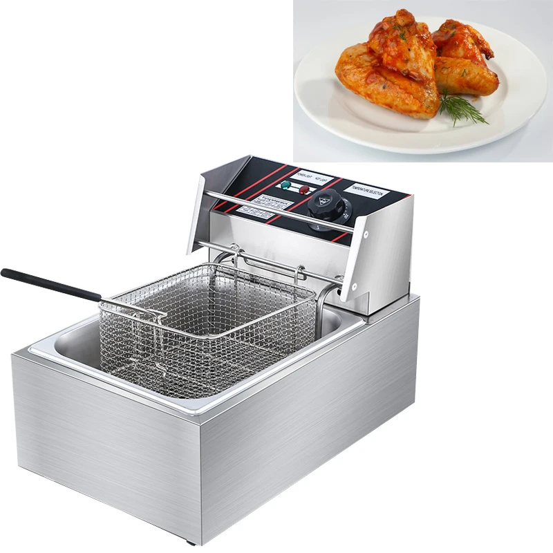 10L-Electric-Fryer-Stainless-Steel-Commercial-French-Frie-Frying ...