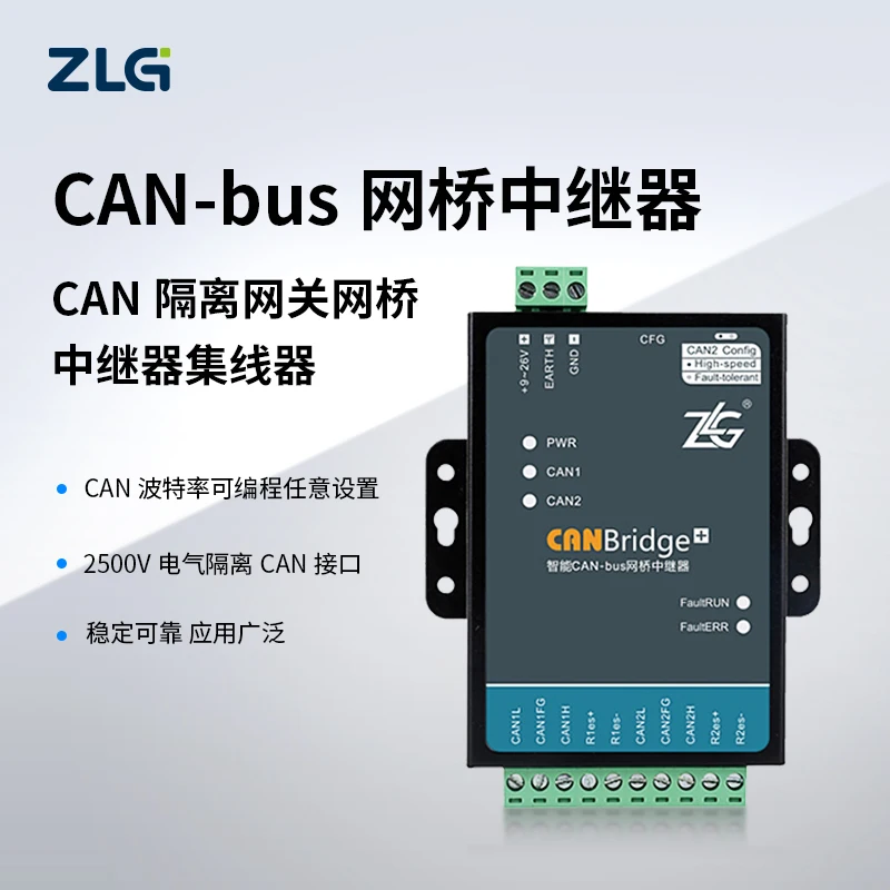 ZLG-Zhiyuan-Electronics-Industrial-Grade-CAN-Isolation-Gateway-Bridge ...