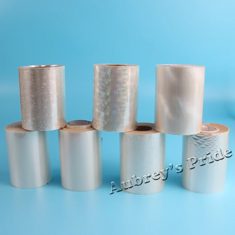1 Roll 80mmx120m Transparent Holographic Clear Translucent Hot Stamping ...