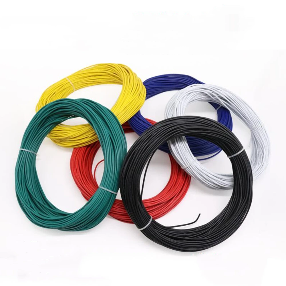 20M/1LOT UL1007 multicolor Environmental Electronic Wire Tinned Copper ...