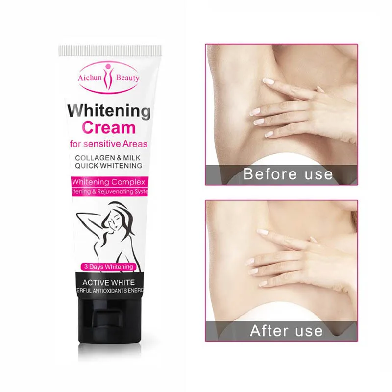Crema blanqueadora para axila, crema blanqueadora para axila, codo, piernas, rodillas, cuidado ...