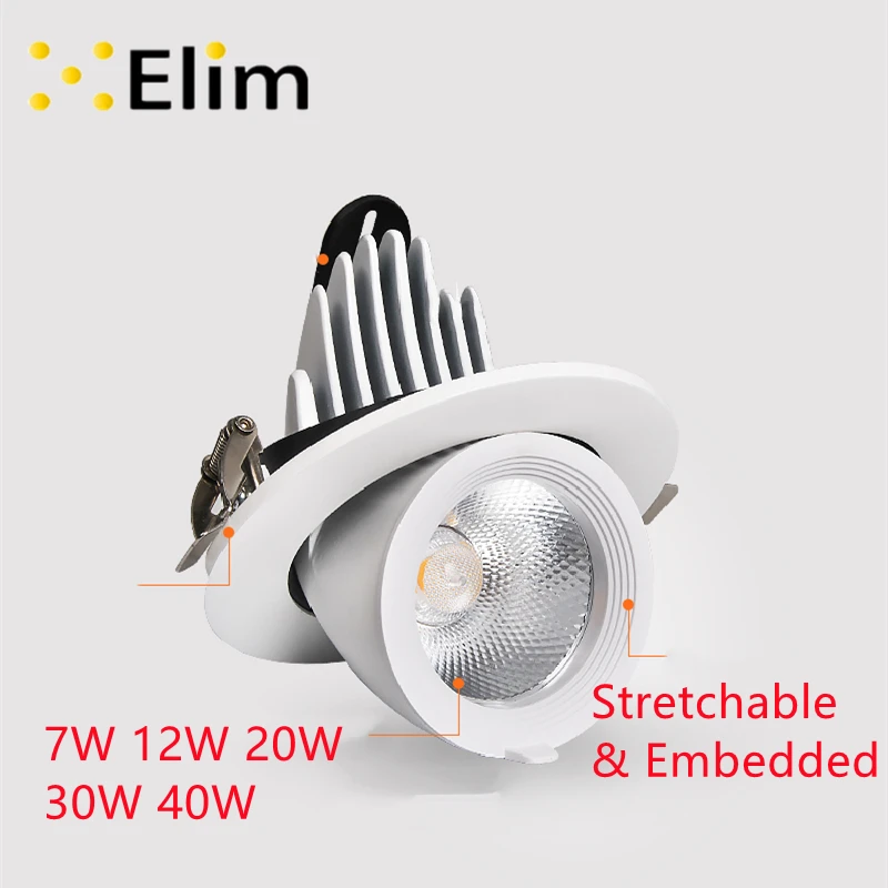 LED-Spot-Lights-Embedded-Ceiling-Lamp-Stretchable-LED-Ceiling-Lamp-7W ...