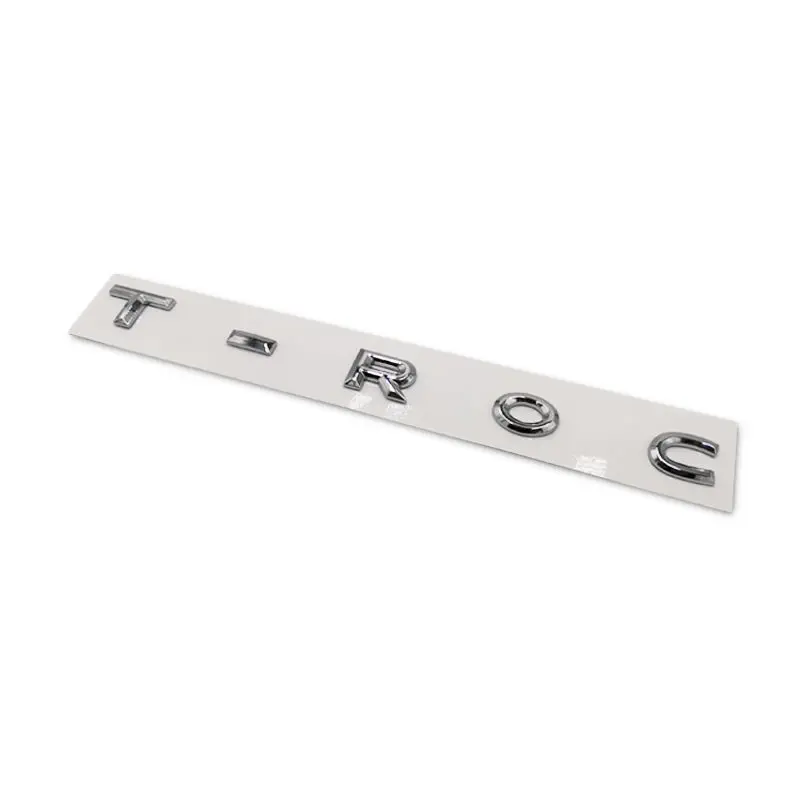 Aplique a T ROC TROC Trunk logo trasero ABS plateado|Emblemas| - AliExpress