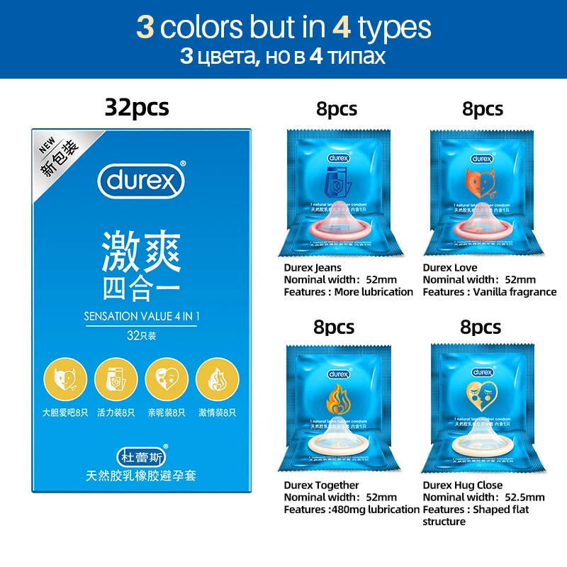 Durex Condoms Types