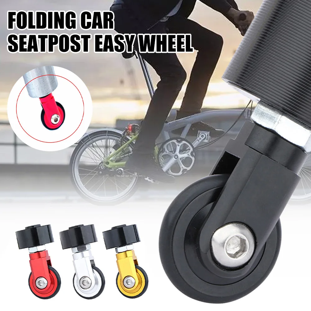 Folding Bike Seat Post Embedded Roller Durable Lightweight Bicycle ...