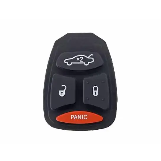 3+1 Panic Buttons Big Rubber Button Pad For Chrysler 4b Key Pad For ...