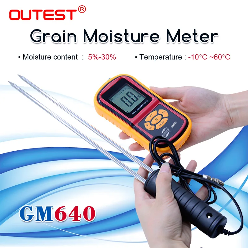 Digitale Graan Vochtmeter Met Meten Probe Lcd scherm Tester Voor Maïs ...