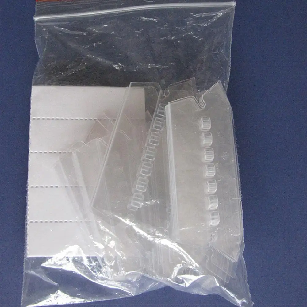 50PCS Classification Tag PVC Hanging File Holder Index Label Strip For ...