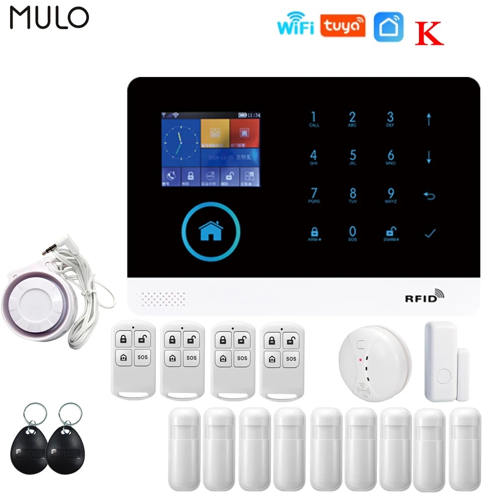 MULO-Tuya-Alarm-System-WiFi-GSM-Security-System-Burglar-Alarm-For-House ...
