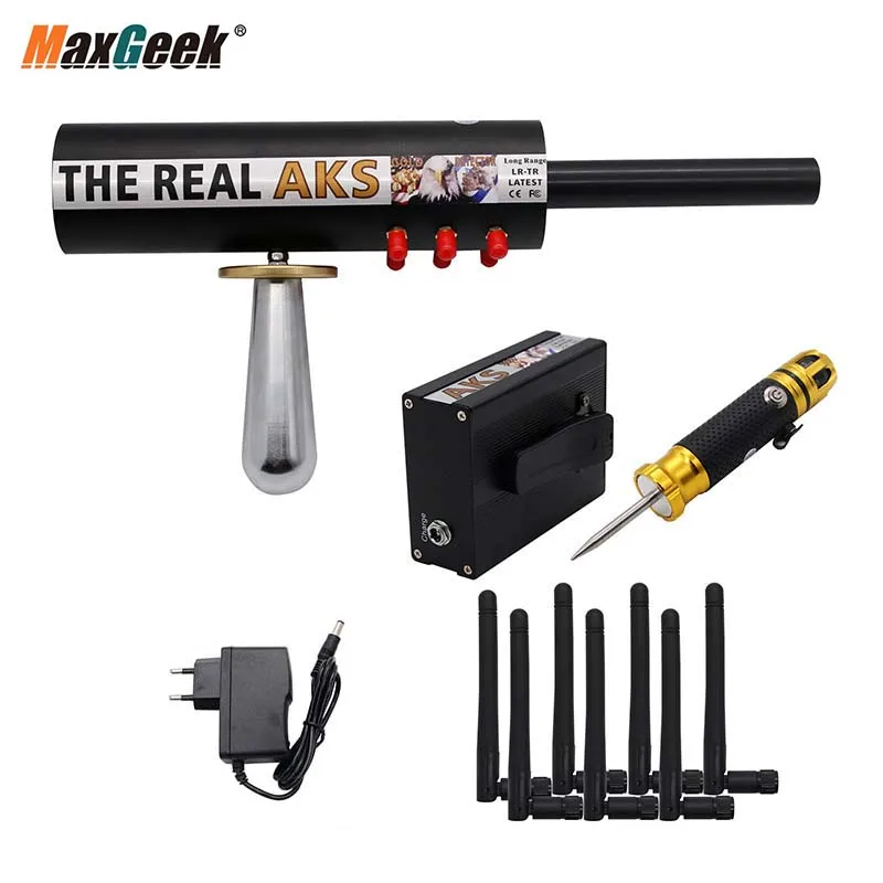 Maxgeek The Real AKS Long Range Metal Detector 6 Antennas Underground ...