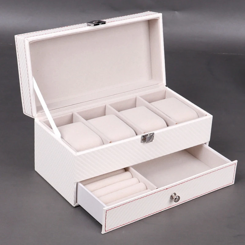 4 Slot Watch Storage Box Drawer Jewelry Storage Display Watch Box|Watch ...