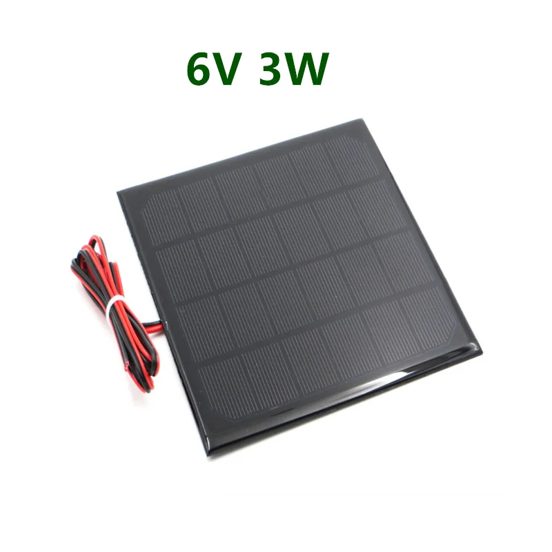 Panneaux solaires,5V 250mA Red--Panneau Solaire 5v 5.5v 6v 1w 1.25w 1.6w 2.5w 3w Avec Contrôleur ...