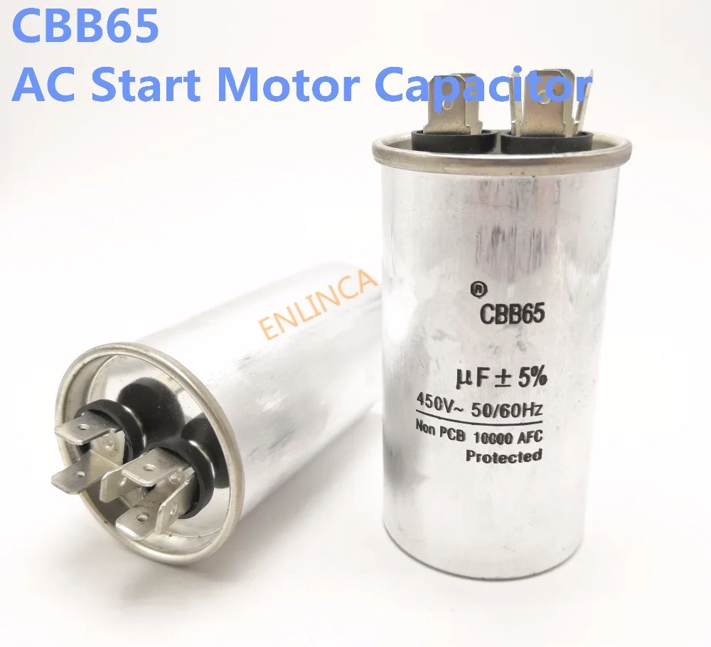 1pcs 450v CBB65 15uf 16uf 20uf 25uf 30uf 35uf 40uf 45uf 50uf 60uf 70uf ...