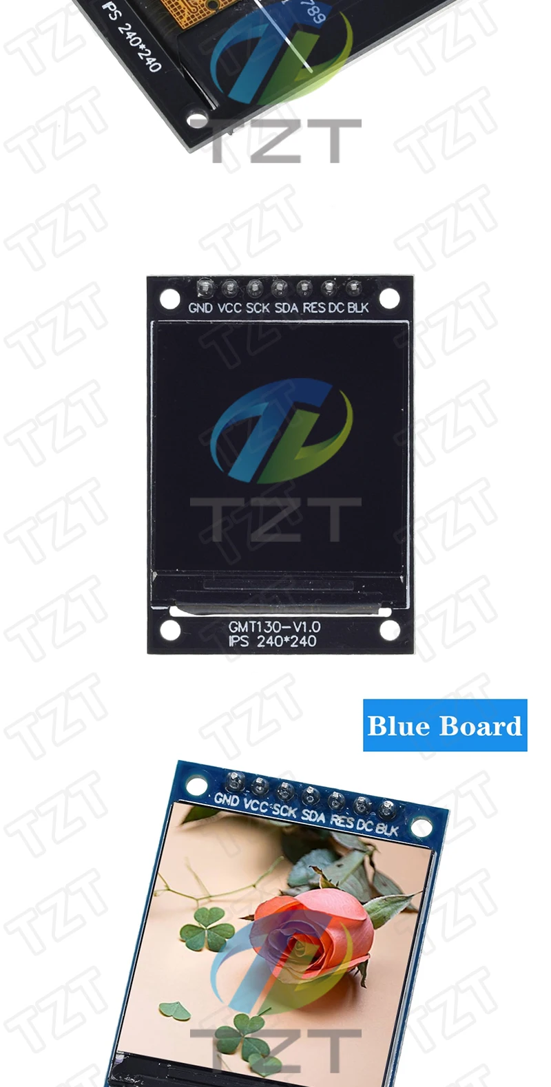TZT TFT Дисплей 0,96 / 1,3 дюйма IPS 7P SPI HD 65K Полноцветный ЖК ...