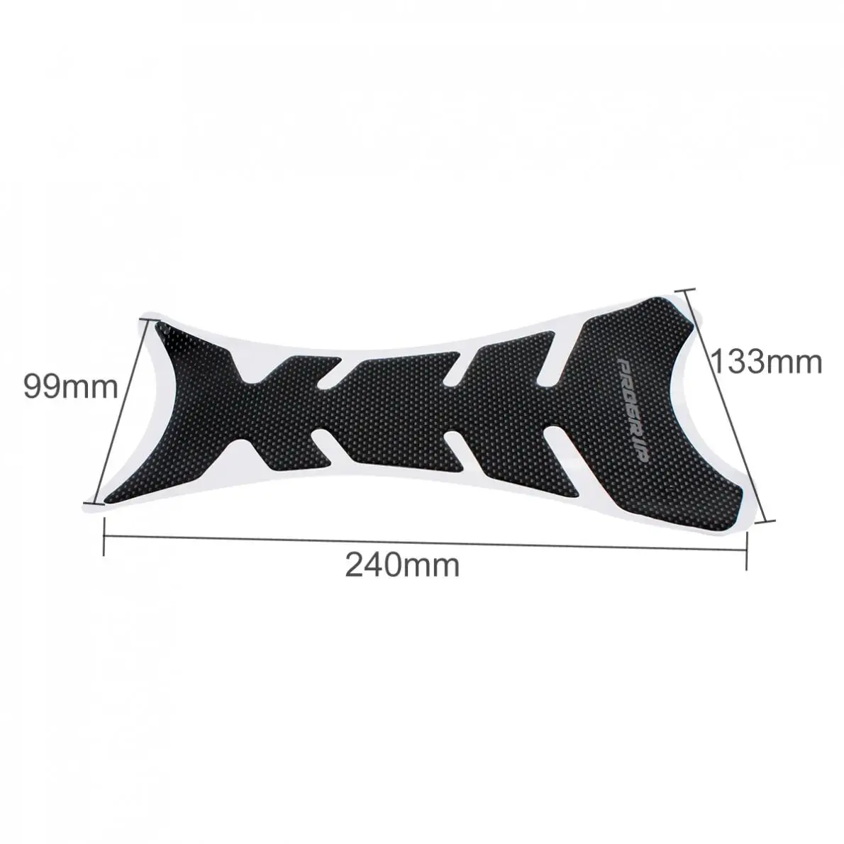 3D Carbon Fiber Motorcycle Stickers and Decals Weave Protector Pad ...