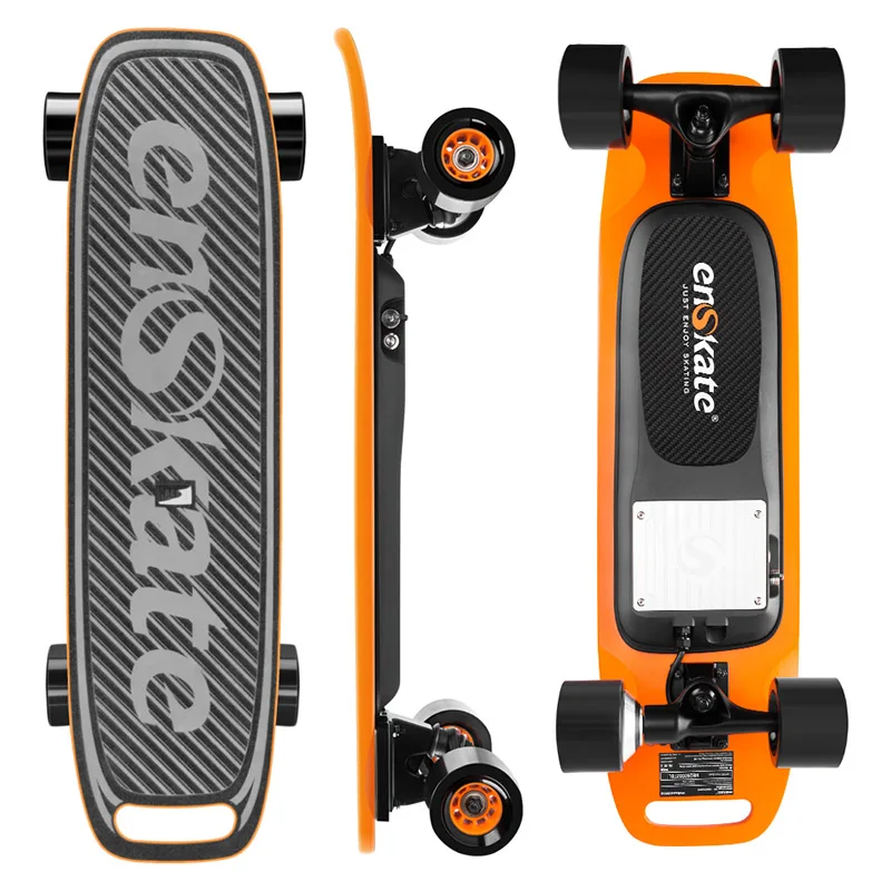 Motorized Skateboard With Handles