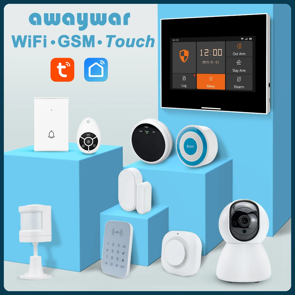 Tuya-smart-home-alarm-system-WiFi-GSM-Security-Protection-Burglar-kit ...
