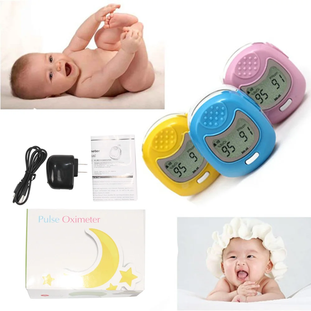 CE-CMS50QA-Children-LCD-Fingertip-Pulse-Oximeter-Kids-Infant-Baby ...