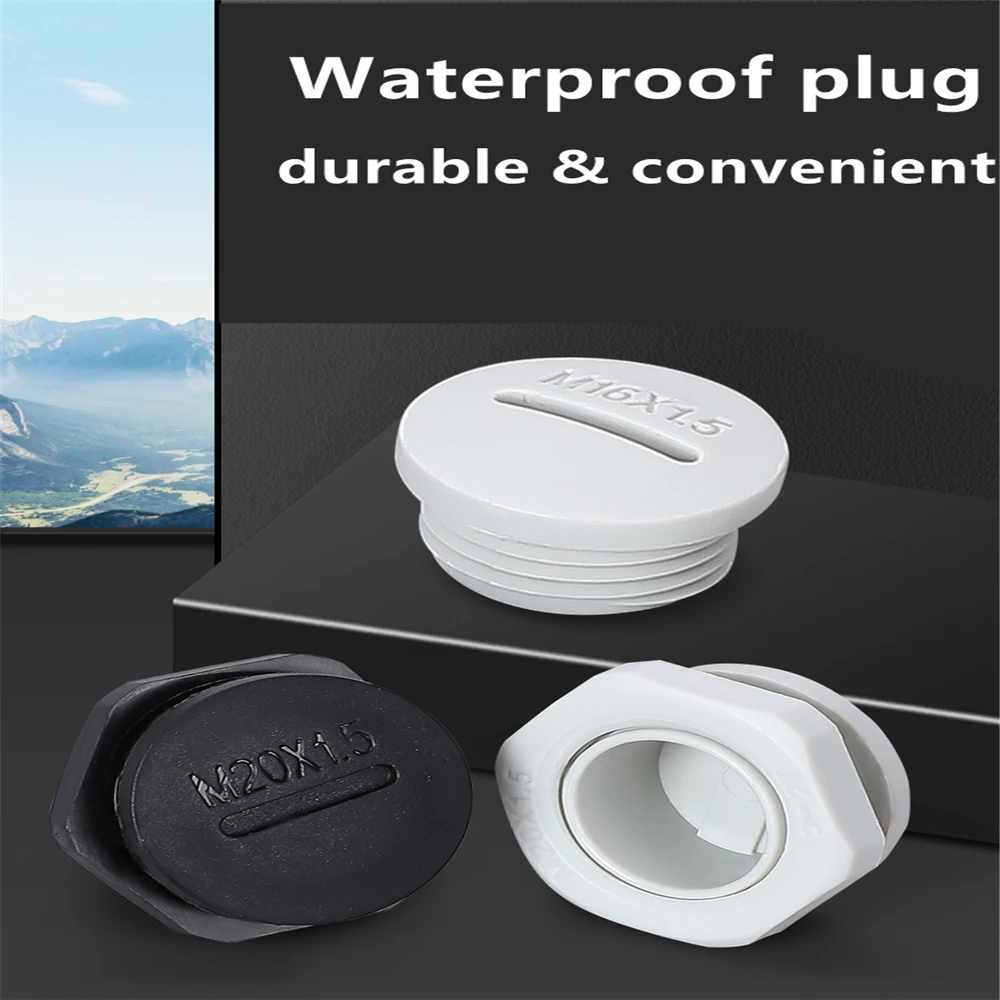 Thread-Pipe-Fitting-End-Cap-Plug-M12-16-24-Nylon-Gland-Seal-Masking ...