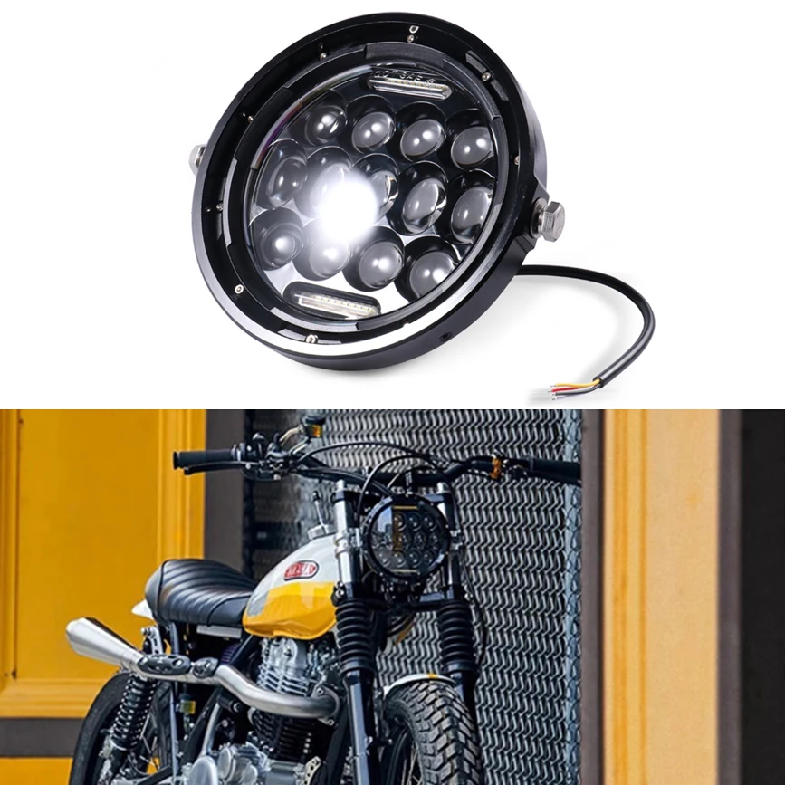 Motorcycle-7-Inch-LED-Headlight-Retro-Motorbike-Headlamp-for-Honda ...