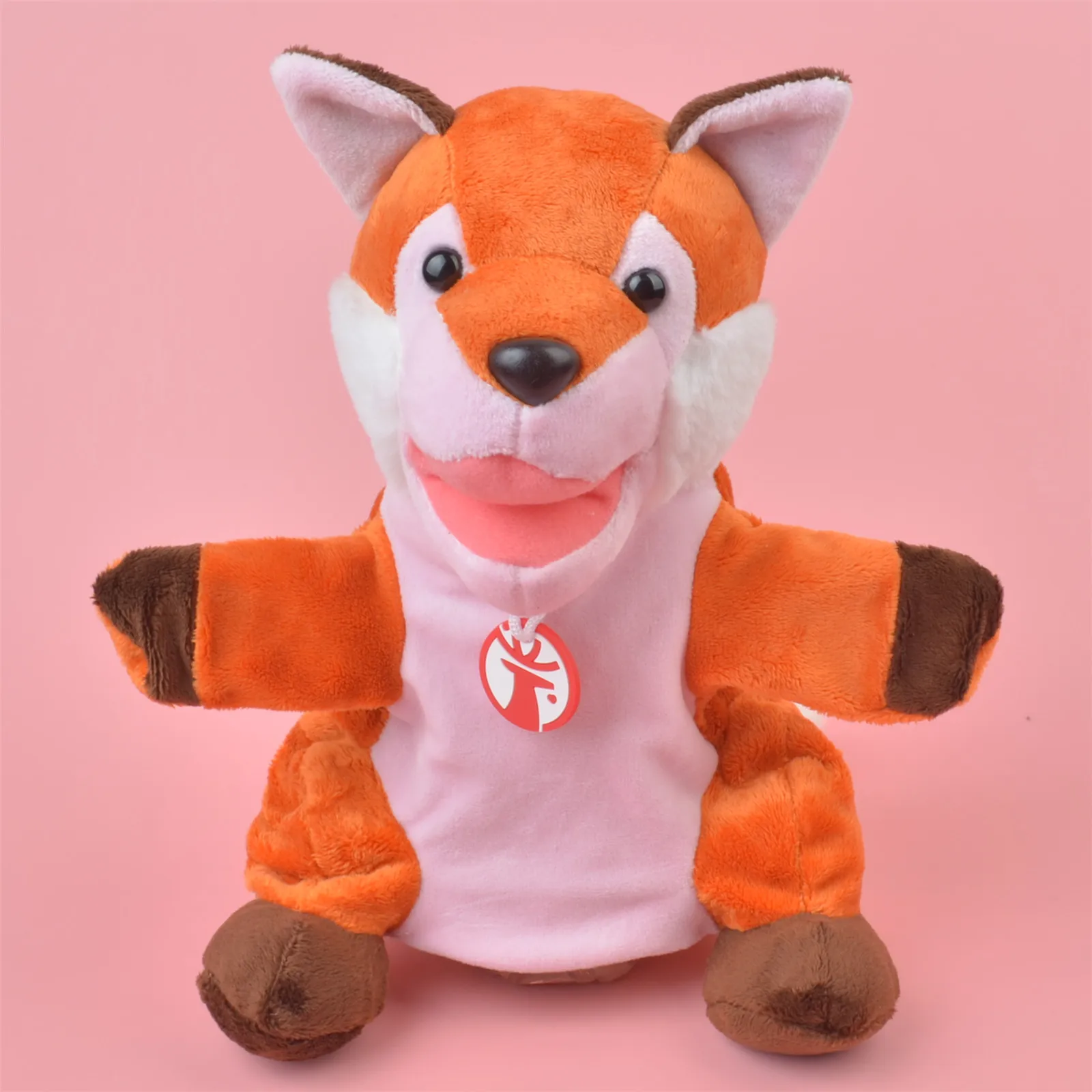 Clever Fox Plush Hand Puppet Soft Animals Puppet Fox Hand Puppet For ...