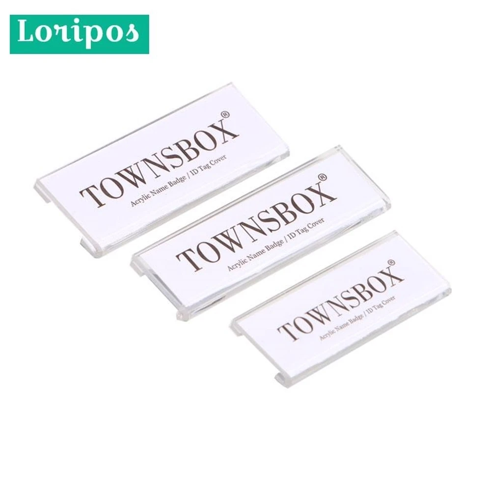 Pin Id Employee Name Acrylic Card Holder Magnet Badge Tag Holder Safety ...