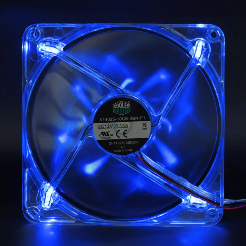 140mm LED cooling fan computer fan a14025-10cb-3bn-f1 14cm 12V 0.14a ...