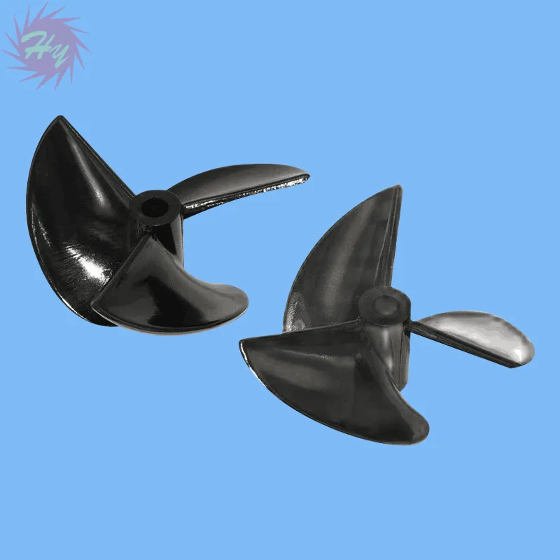 5 Pcs DIY RC Boat Models 3 Blade Boat Propellers(Glossy Black) CW CCW ...