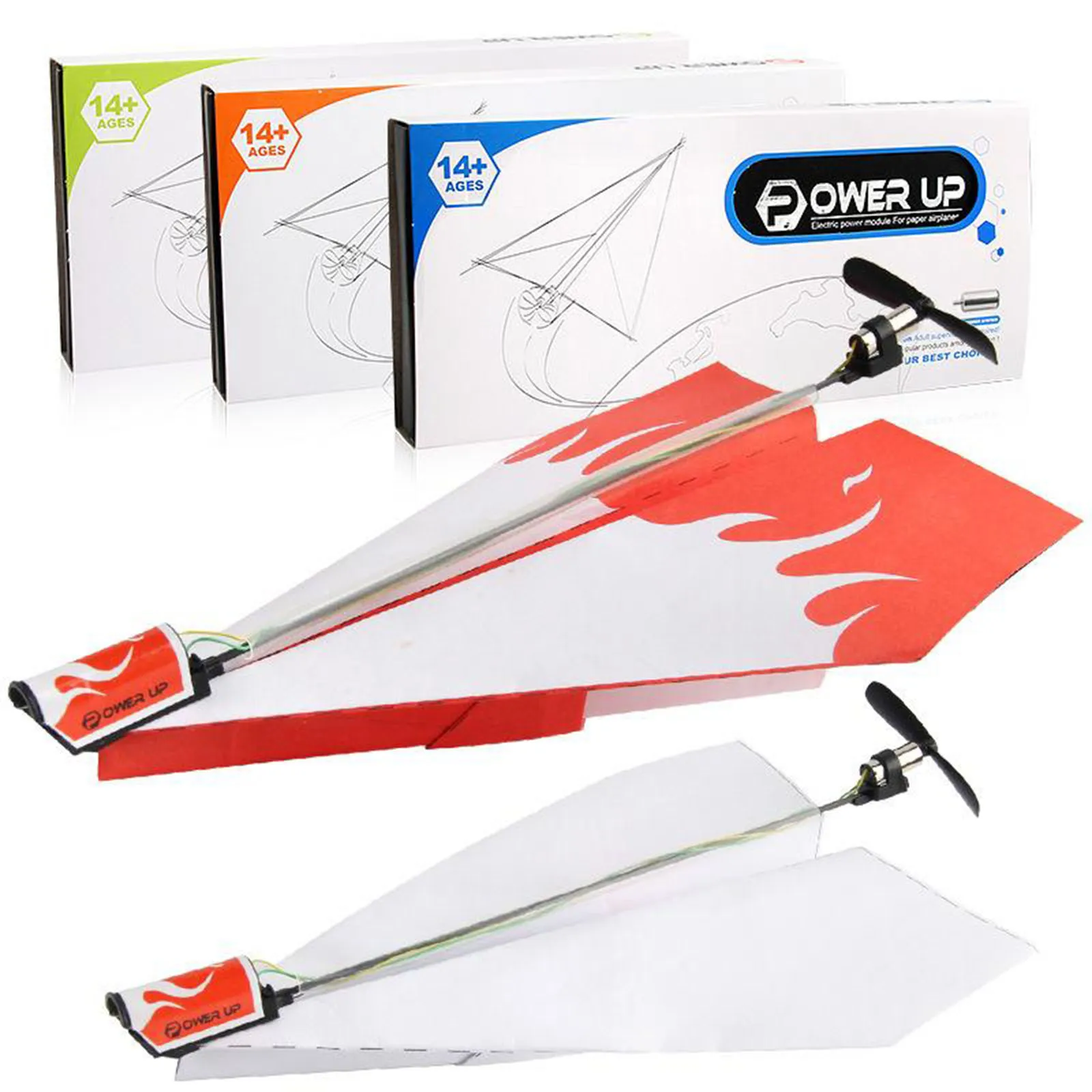 Electric-Paper-Aircraft-Models-Airplane-Conversion-Kit-Children ...