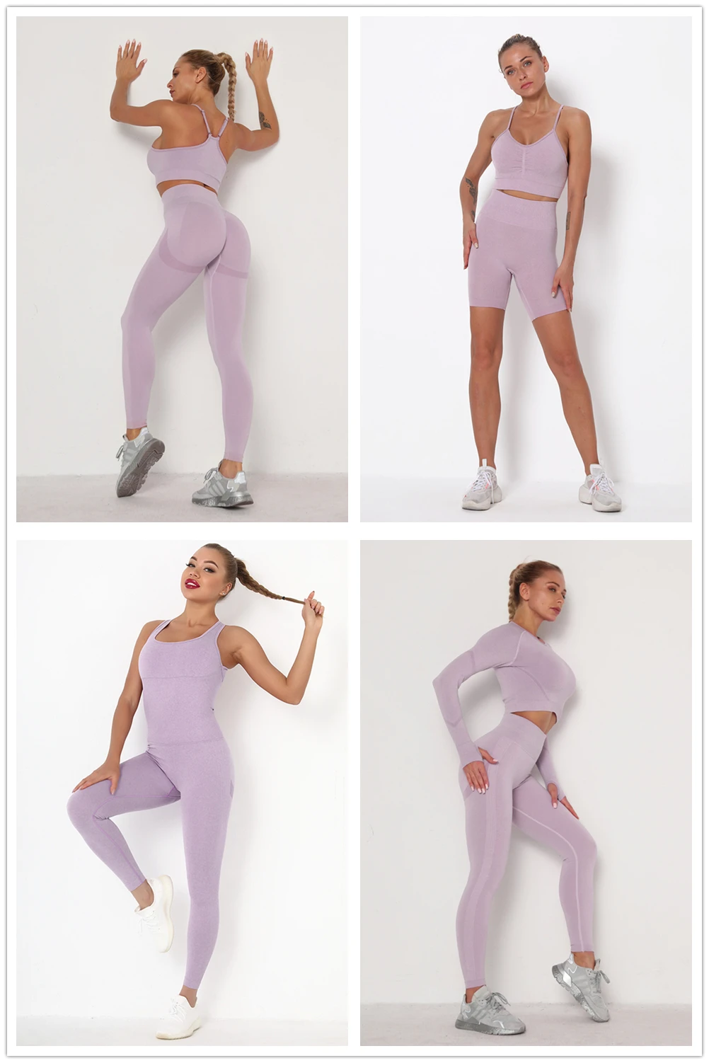 UwilliyME Sans Couture Sport Costumes Femmes Fitness Vêtements De Yoga ...