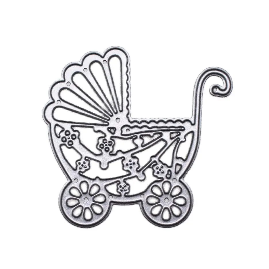Cute Baby Pram Metal Cutting Dies Stencils Mold Cut Dies For Scrapbook ...