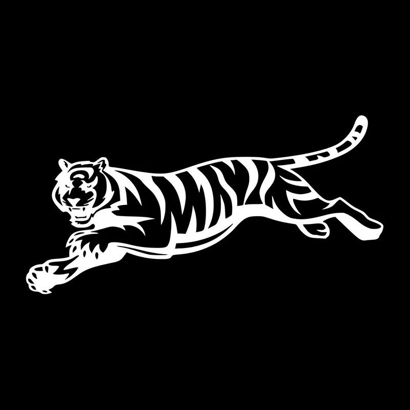 16*8cm Jumping Tiger Car Truck Vinyl Decal Sticker Funny Car Window ...
