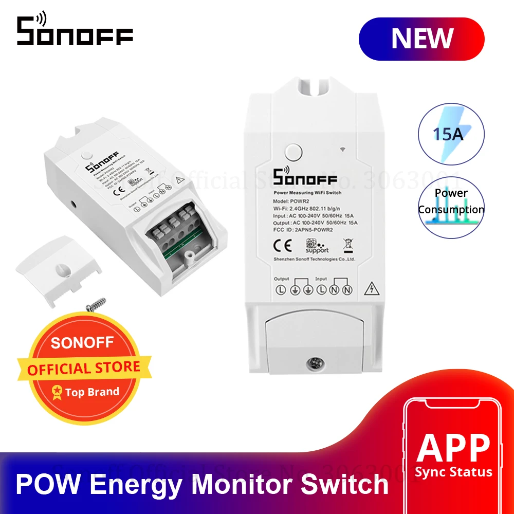 Sonoff Pow Smart Wifi Switch Controller With Real Time Power ...