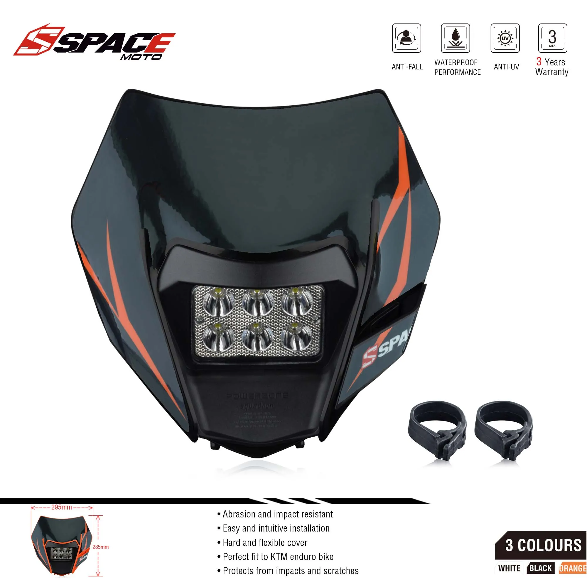 Faro-delantero-LED-para-motocicleta-iluminaci-n-de-m-scara-para-KTM-SXF ...