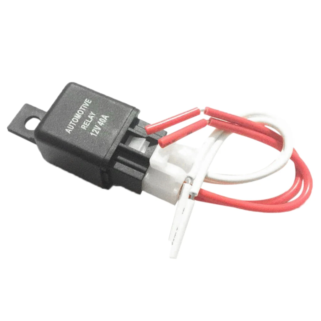 Universal Car Motorcycle 12V DC 40A 40AMP 4 Pin Changeover Relay Switch ...