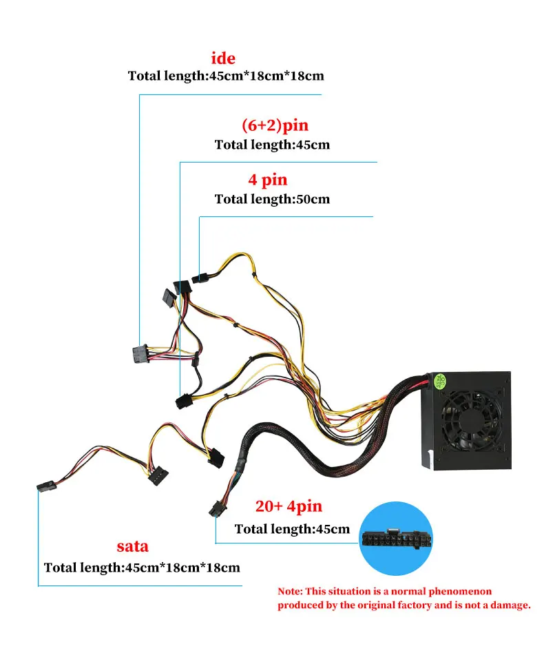 SFX 300 PC Power Supply PSU Rated 300W ATX PSU 300W Mining Power Supply ...