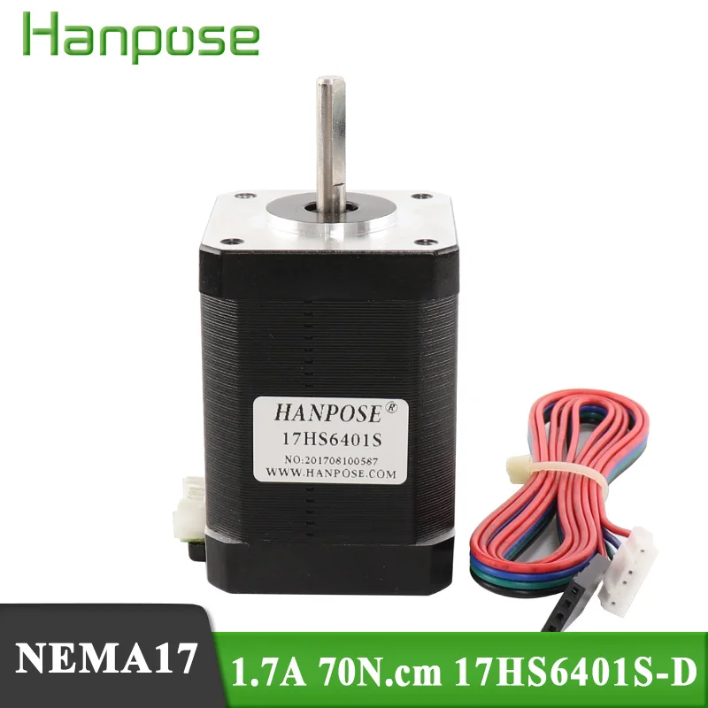 hanpose-2-Phase-Nema17-Hybrid-Stepper-Motor-1-7A-0-70N-CM-4-Leads ...