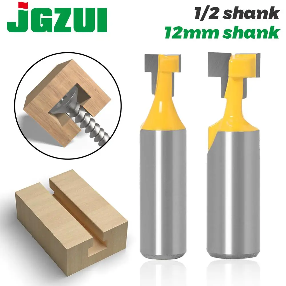2pc12mm-1-2-inch-Shank-T-Slot-Cutter-Router-Bit-Set-Key-Hole-Bits-Hex ...