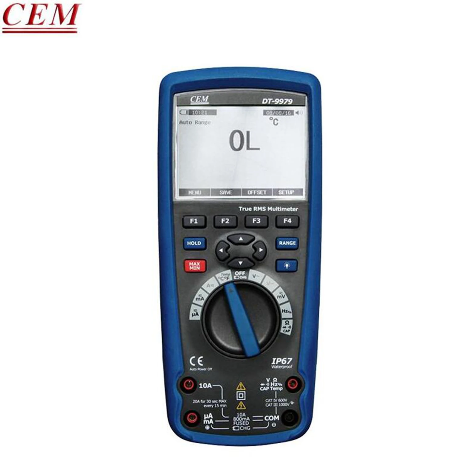 CEM DT-9979 Professional True RMS Industrial Digital Multimeter with Bluetooth and Trend Capture ...