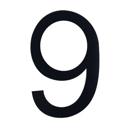 Number 9 sign, black art00094341, Automobiles and motorcycles , Other ...
