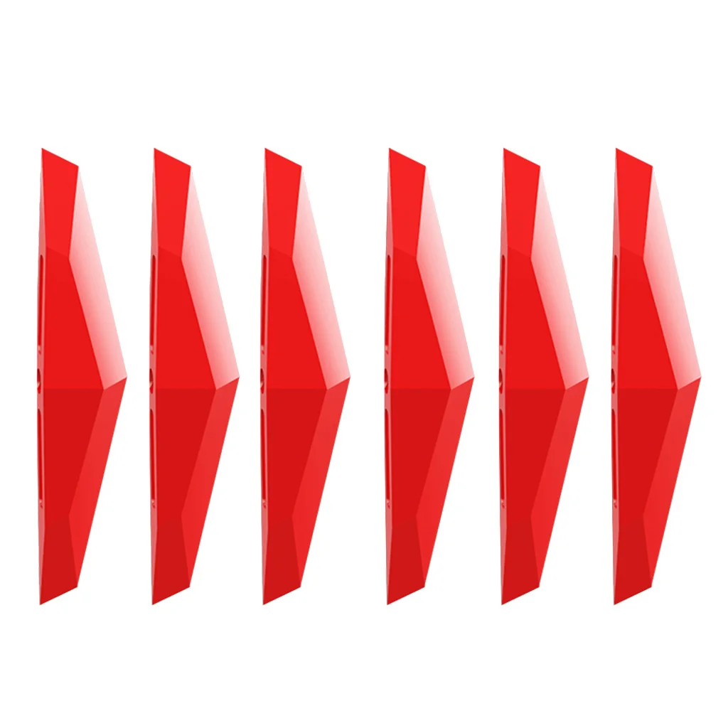 6pcs Red Car Door Edge Corner Protection Rubber Strip Anti-Rub ...