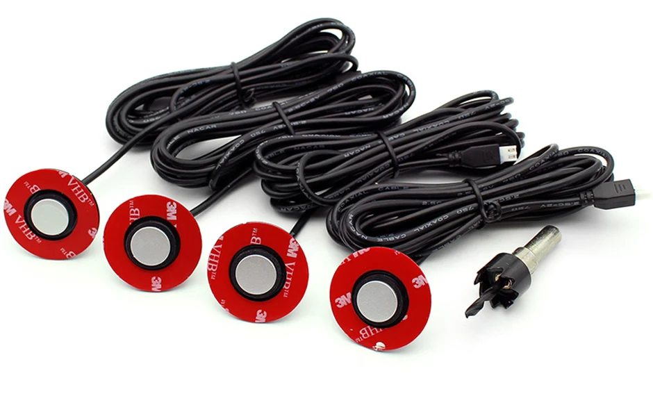 13mm Flat Adjustable Depth Car Parking Sensor System with Backup Radar ...