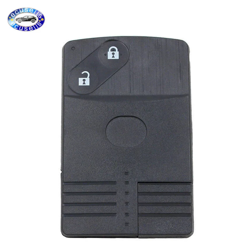 2 BUTTON SMART CARD KEYLESS REMOTE KEY SHELL CASE FOB UNCUT KEY FOR ...