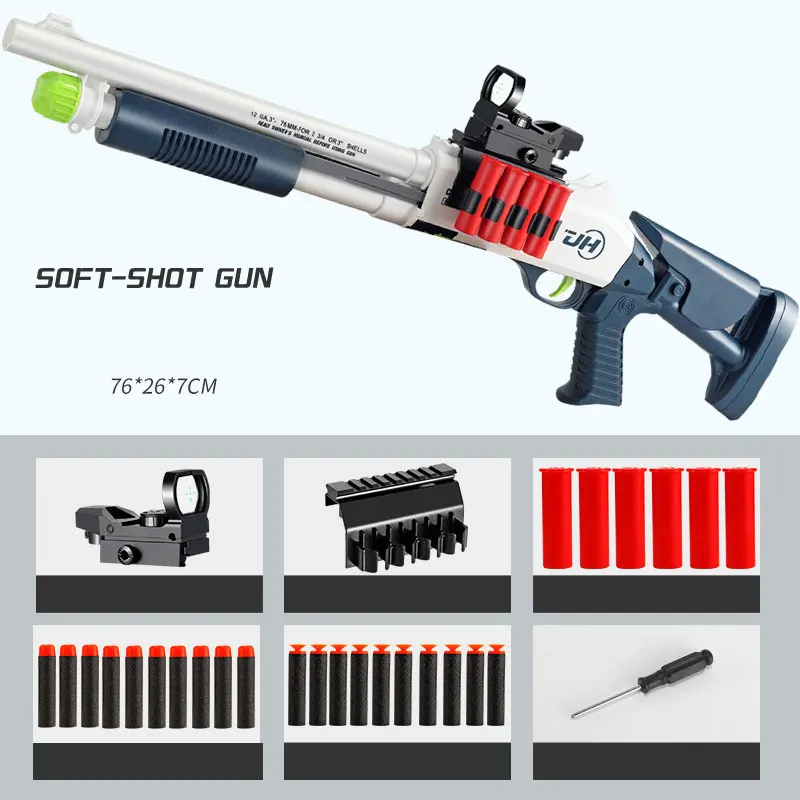 Shell Ejecting Pump Action Realistic Magnum Shotgun Toy Gun, 46% OFF